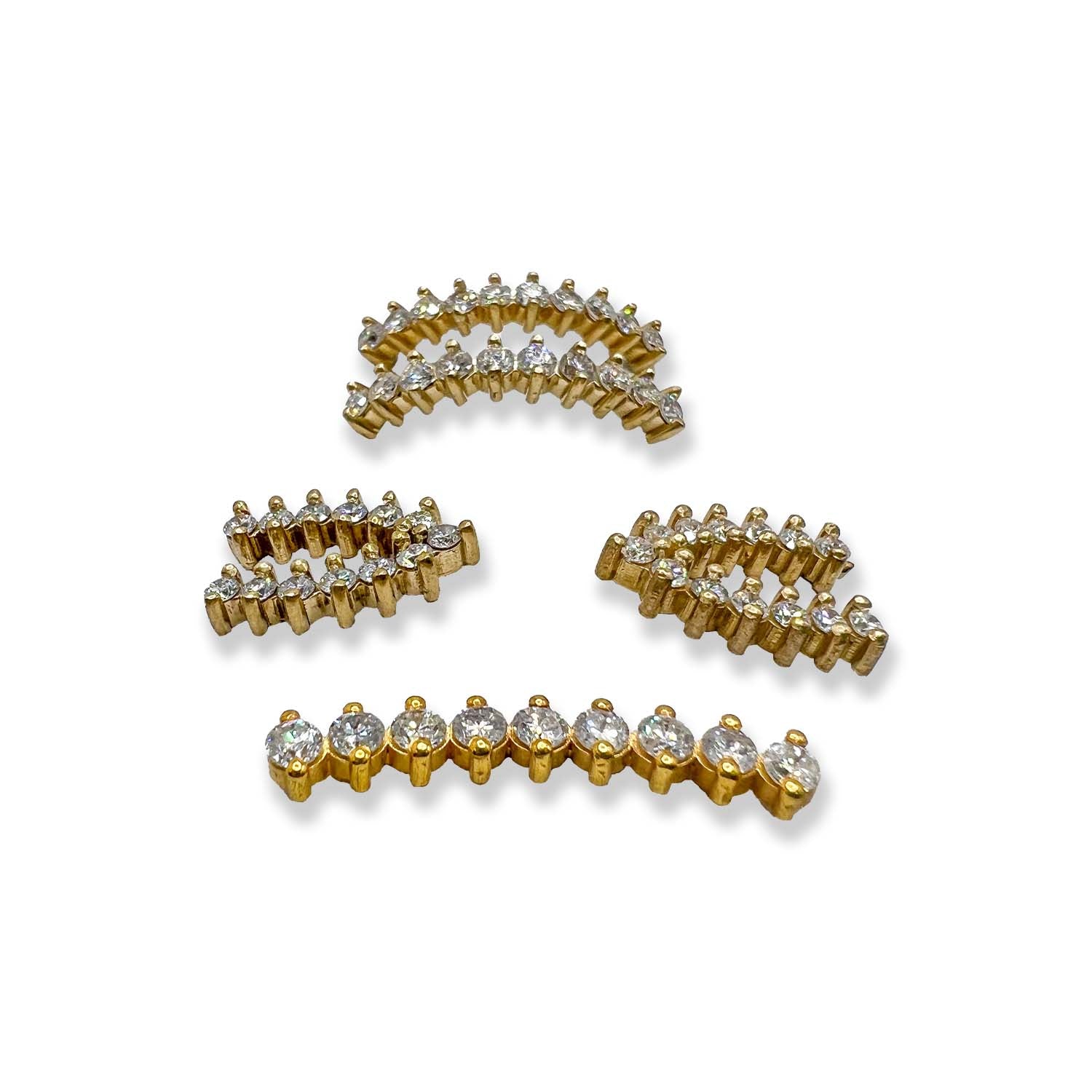 Diamond Brackets Full Set – Krome Jewelers Kamal